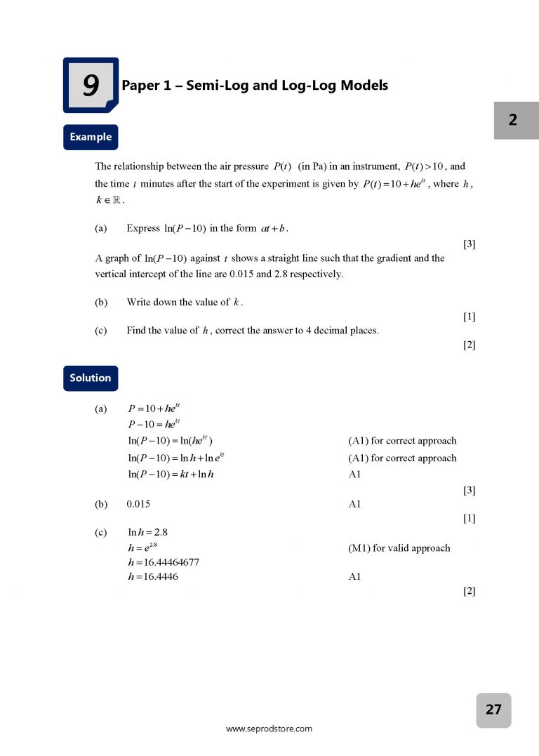 【IB Math】Your Practice Set - Applications and Interpretation for IBDP ...