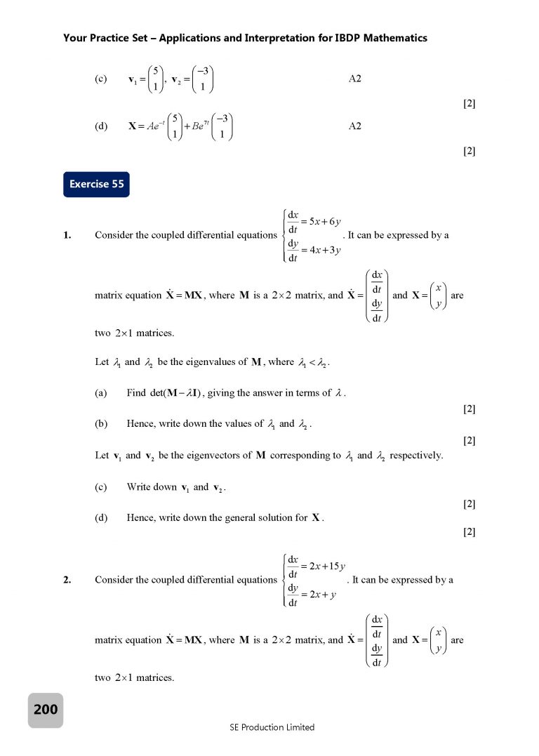 【IB Math】Your Practice Set - Applications and Interpretation for IBDP ...
